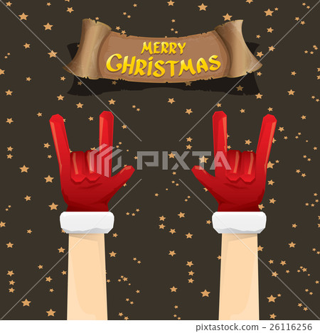 Christmas Rock n roll greeting card. - Stock Illustration [26116256 ...