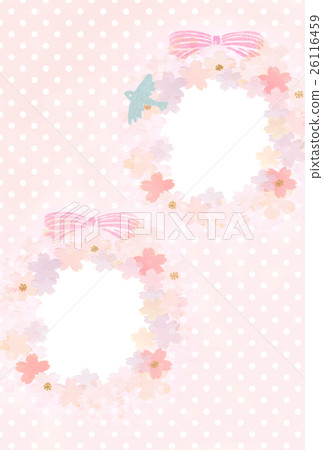 Sakura frame (2 photos) - Stock Illustration [26116459] - PIXTA
