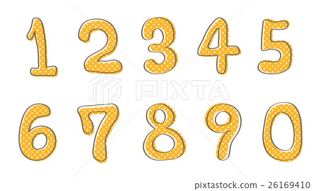 Cute number 01 - Stock Illustration [26169410] - PIXTA