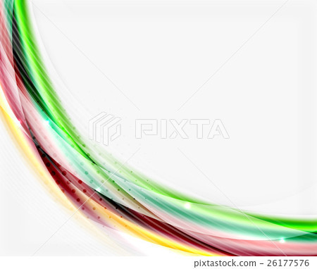 Translucent wave on white background - Stock Illustration [26177576 ...