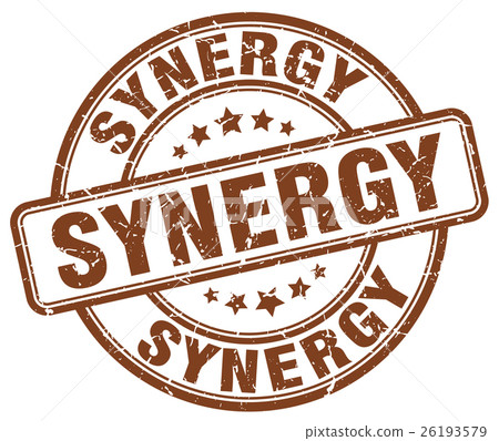 synergy brown grunge stamp - Stock Illustration [26193579] - PIXTA