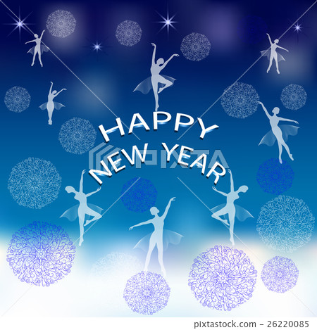 Happy New Year lettering greeting card - Stock Illustration [26220085 ...