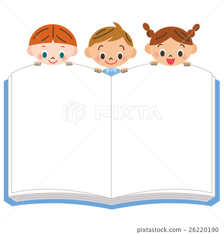 A child watching a book - Stock Illustration [26220190] - PIXTA