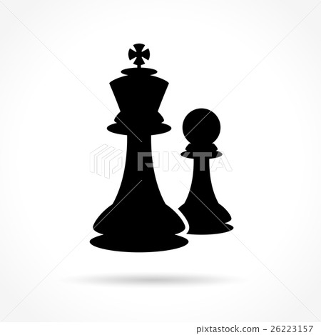 chess icon on white background - Stock Illustration [26223157] - PIXTA