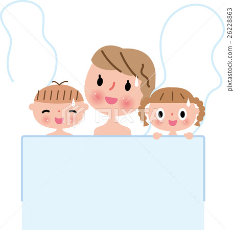 Family Bath and Parents' Bathroom - Stock Illustration [26228863] - PIXTA