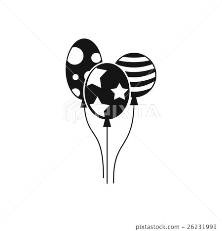 Holiday balls icon, simple style - Stock Illustration [26231991] - PIXTA