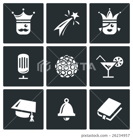 Vector Set of Prom Icons. - Stock Illustration [26234957] - PIXTA