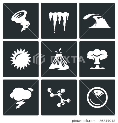 Vector Set of Cataclysm Icons. - Stock Illustration [26235048] - PIXTA