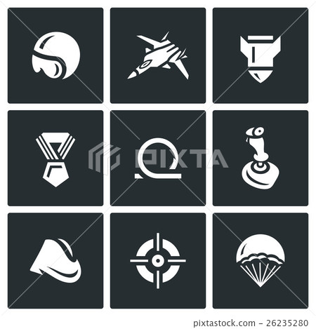 Vector Set of Air Force Icons. - Stock Illustration [26235280] - PIXTA