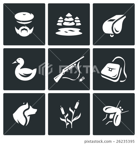 Vector Set of Hunting Icons. - Stock Illustration [26235395] - PIXTA