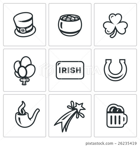 Vector Set of Ireland Icons. - Stock Illustration [26235419] - PIXTA