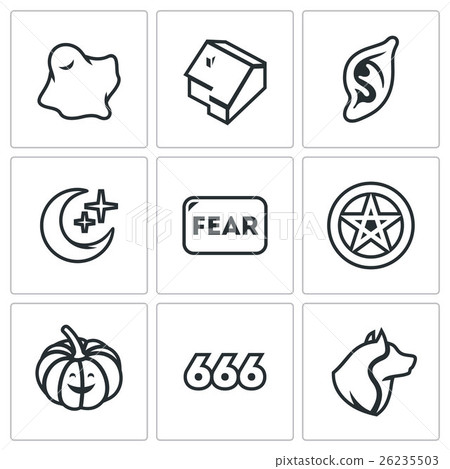 Vector Set of Fear Icons. - Stock Illustration [26235503] - PIXTA