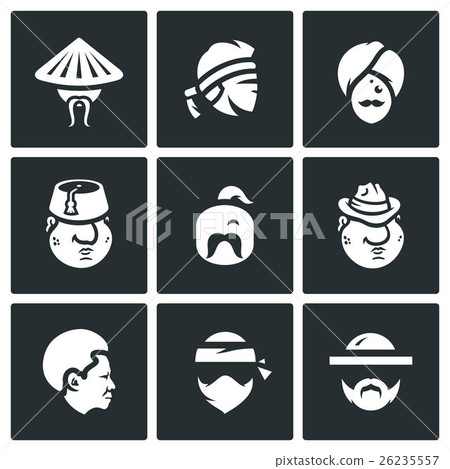 Vector Set of People Nation Icons. - Stock Illustration [26235557] - PIXTA