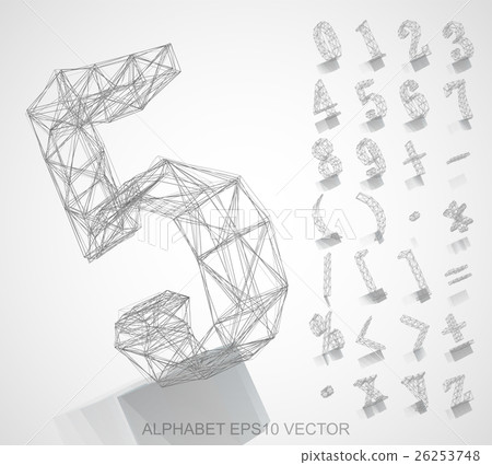 Vector illustration of a sketched Numbers And - Stock Illustration ...