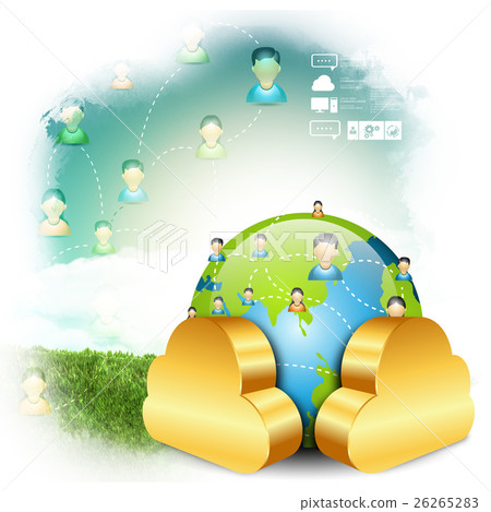social network concept - Stock Illustration [26265283] - PIXTA