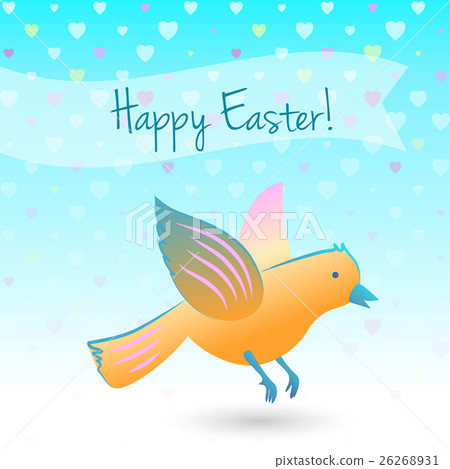 Easter bird illustration - Stock Illustration [26268931] - PIXTA