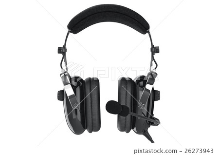 Headphones, front view - Stock Illustration [26273943] - PIXTA