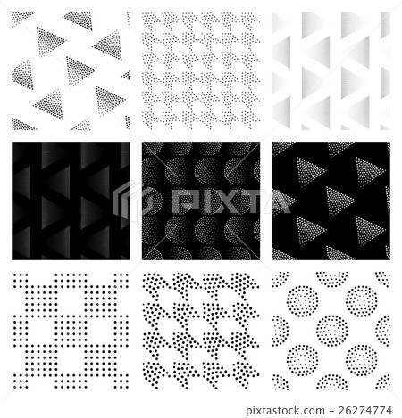 Vector seamless patterns set - Stock Illustration [26274774] - PIXTA