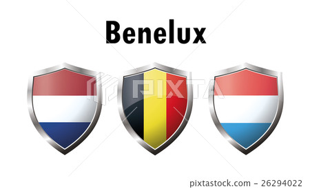 A set of Benelux countries flag icon-插圖素材 [26294022] - PIXTA圖庫