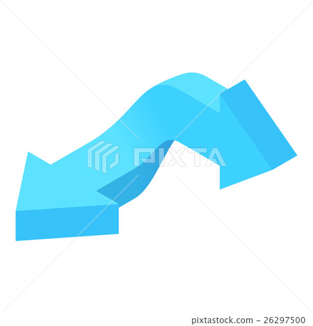 Two arrows icon, cartoon style - Stock Illustration [26297500] - PIXTA