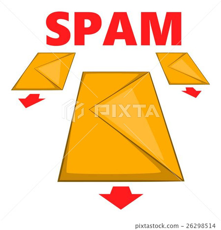 Spam envelopes icon, cartoon style - Stock Illustration [26298514] - PIXTA