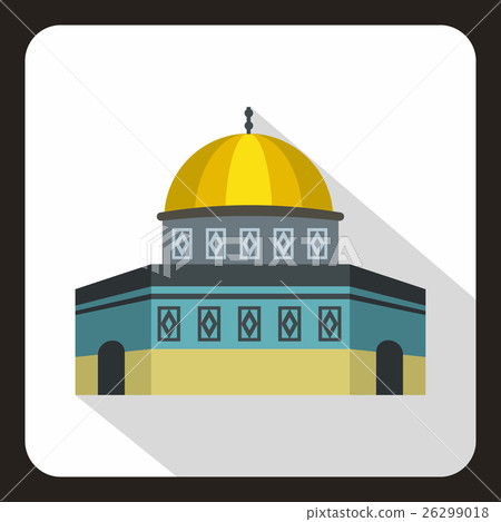 Dome of the Rock on the Temple Mount icon - Stock Illustration ...