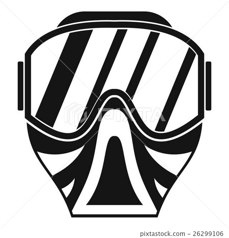Paintball mask icon, simple style - Stock Illustration [26299106] - PIXTA