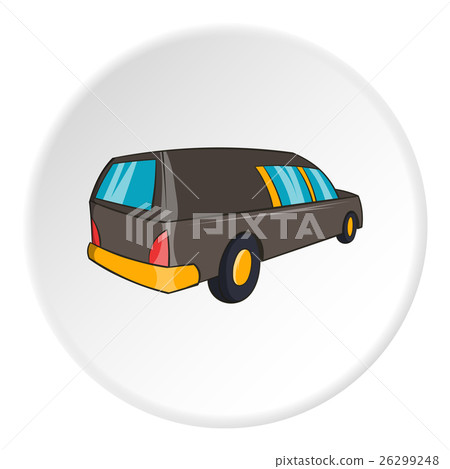 Hearse icon, cartoon style - Stock Illustration [26299248] - PIXTA