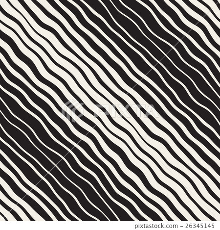 Vector Seamless Hand Drawn Diagonal Lines Pattern - Stock Illustration ...