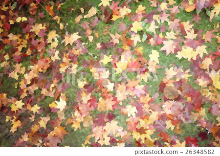 Autumn leaves Jutan - Stock Illustration [26348582] - PIXTA