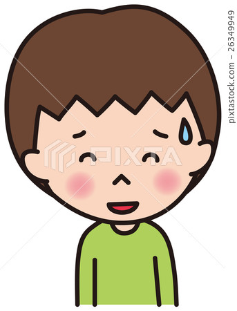 Person expression troublesome boy - Stock Illustration [26349949] - PIXTA