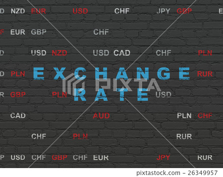Money concept: Exchange Rate on wall background - Stock Illustration ...