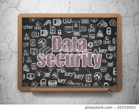 Privacy concept: Data Security on School board-插圖素材 [26350003] - PIXTA圖庫