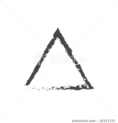 Vector of triangle icon on gray/white background - Stock Illustration ...
