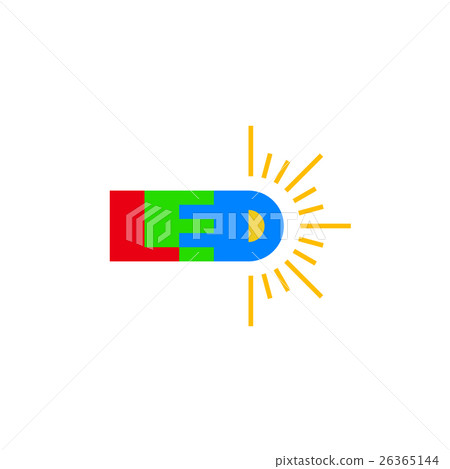 LED technology logo. - Stock Illustration [26365144] - PIXTA