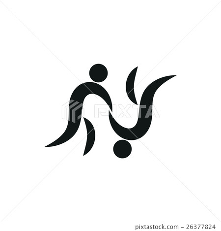 Judo fighter pictogram monochrome - Stock Illustration [26377824] - PIXTA