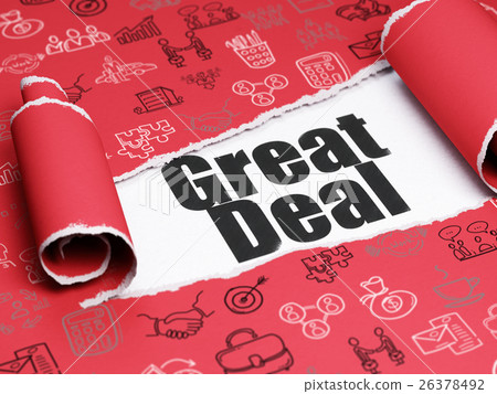 Business concept: black text Great Deal under the - Stock Illustration ...