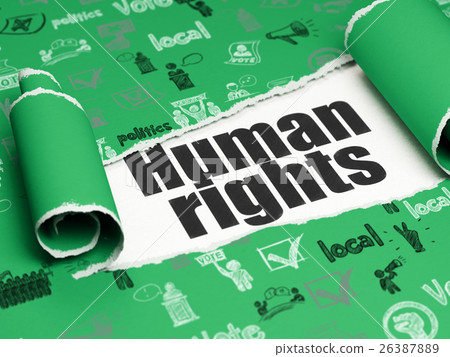 Political concept: black text Human Rights under - Stock Illustration ...
