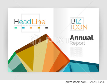Business abstract geometric financial report - Stock Illustration ...