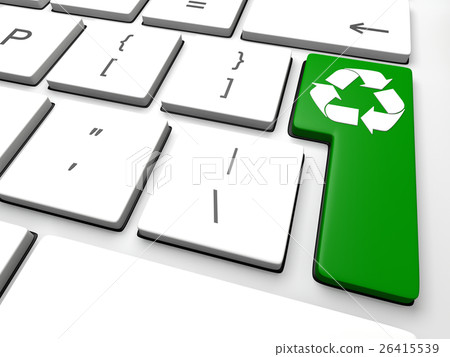 Recycling key - Stock Illustration [26415539] - PIXTA