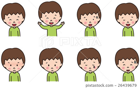 Person expression boys set - Stock Illustration [26439679] - PIXTA
