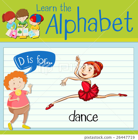 Flashcard letter D is for dance - Stock Illustration [26447719] - PIXTA