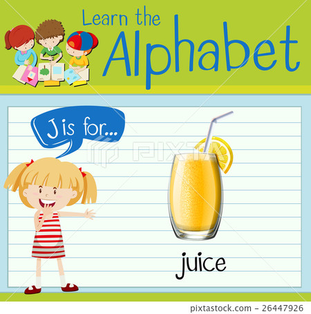 Flashcard letter j is for juice - Stock Illustration [26447926] - PIXTA