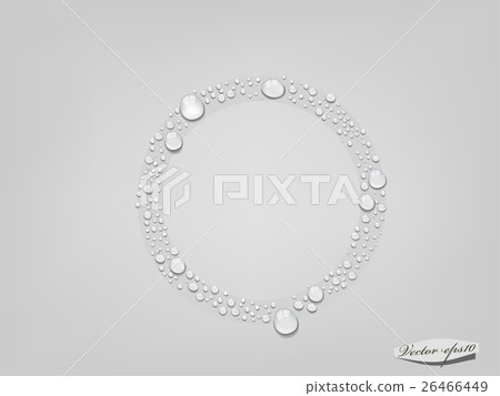vector of water drop in circle form - Stock Illustration [26466449] - PIXTA