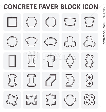 Paver block icon - Stock Illustration [26470893] - PIXTA