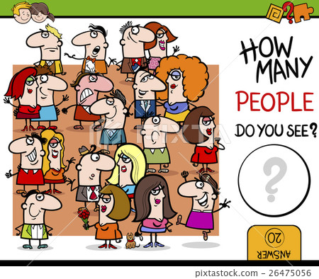 counting people activity - Stock Illustration [26475056] - PIXTA