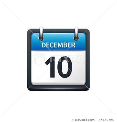 December 10. Calendar icon.Vector illustration - Stock Illustration ...