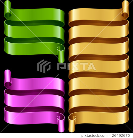Vector ribbon frames set - Stock Illustration [26492670] - PIXTA