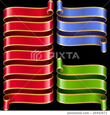 Vector ribbon frames set - Stock Illustration [26492671] - PIXTA