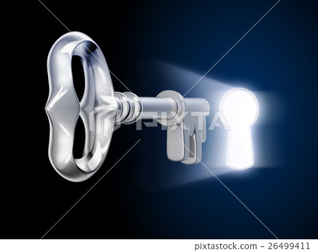 key and keyhole - Stock Illustration [26499411] - PIXTA